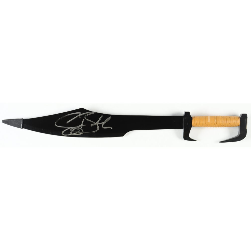 Gerard Butler Signed "300" Full-Size Replica Spartan Warrior Sword ...