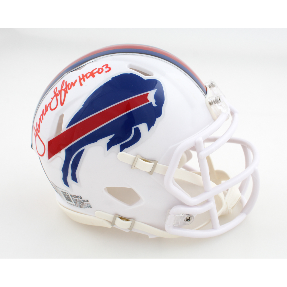 James Lofton Signed Bills Speed Mini Helmet Inscribed "HOF 03" (Beckett ...