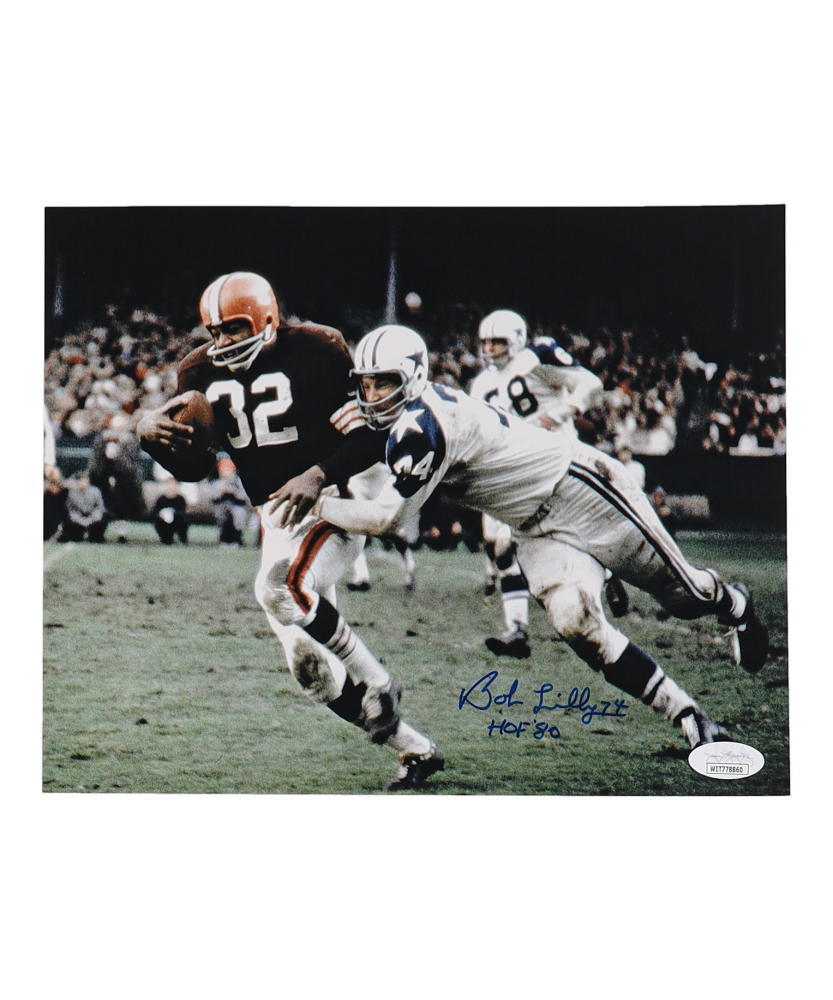 Bob Lilly Signed Cowboys 8x10 Photo Inscribed "HOF '80" (JSA ...