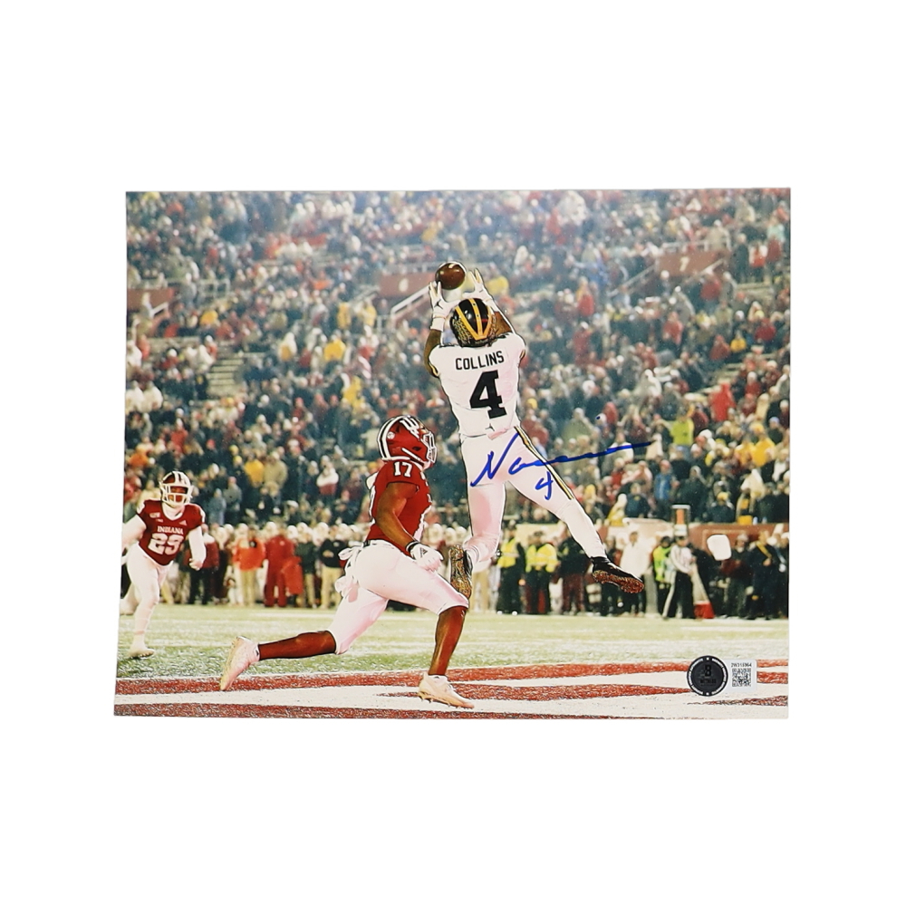 Nico Collins Signed Michigan Wolverines 8x10 Photo (Beckett) | Pristine ...