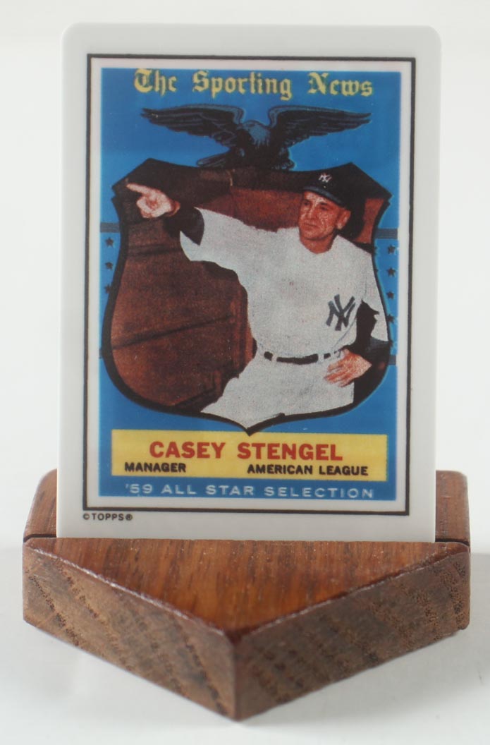 Mickey Mantle & Casey Stengal 1990 Hamilton Collection Ceramic Topps ...