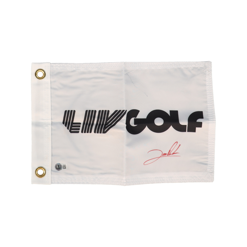 Jon Rahm Signed LIV Golf Pin Flag (Beckett) | Pristine Auction