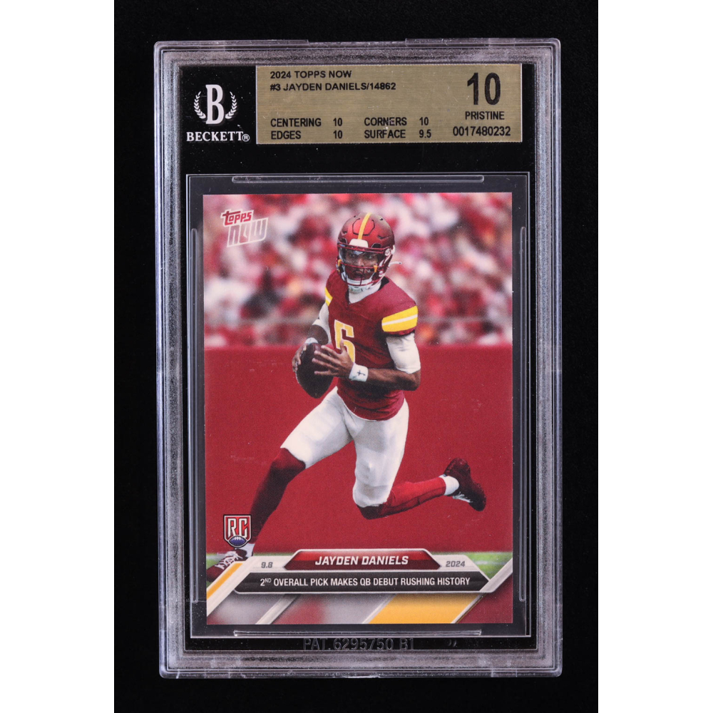 Jayden Daniels 2024 Topps Now #3 RC (BGS 10) | Pristine Auction