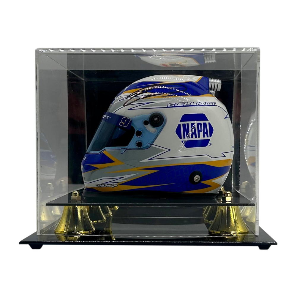 Chase Elliott Signed NASCAR NAPA Mini Helmet with Display Case (JSA ...