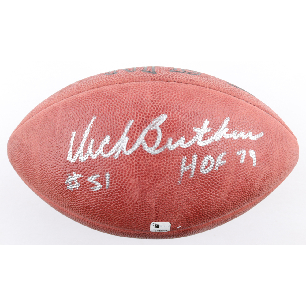 Dick Butkus Signed NFL Football Inscribed "HOF 79" (Beckett) | Pristine ...