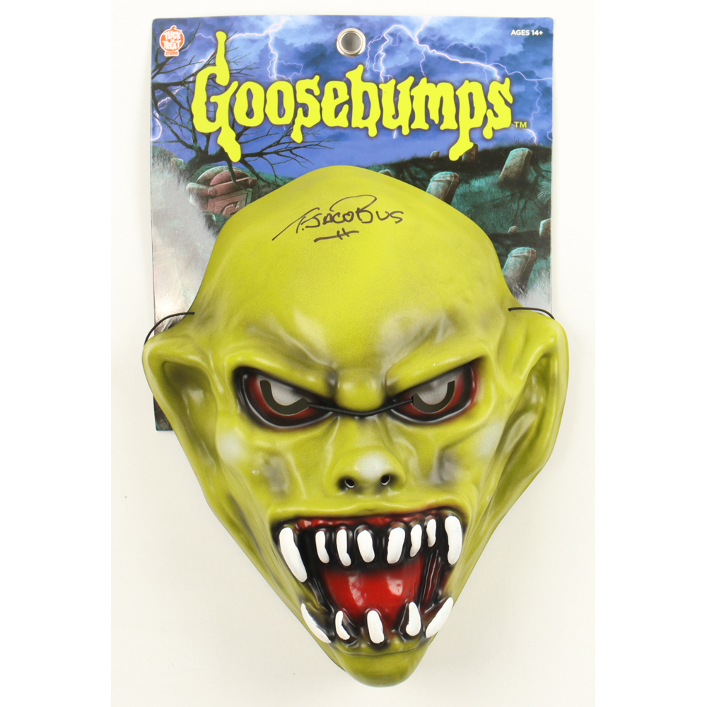 Tim Jacobus Signed "Goosebumps" The Haunted Face Mask (JSA) | Pristine ...