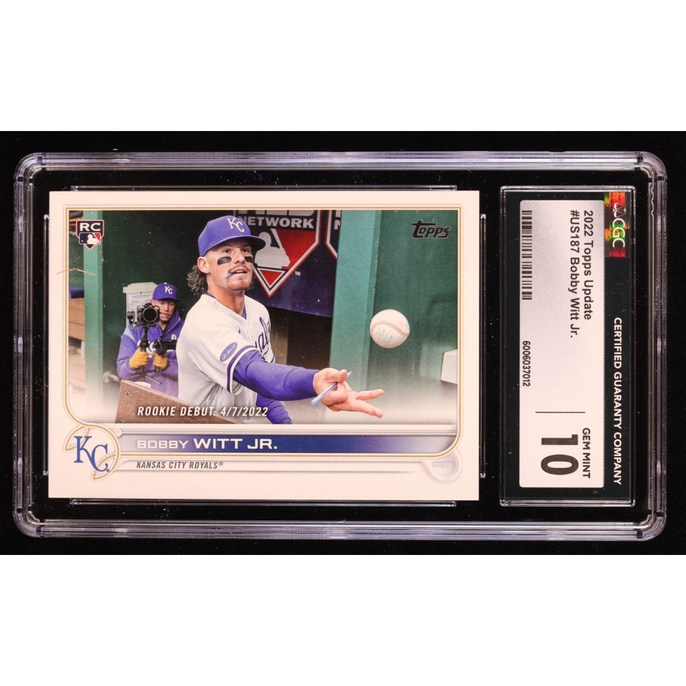 Bobby Witt Jr. 2022 Topps Update #US187 RD RC (CGC 10) | Pristine Auction