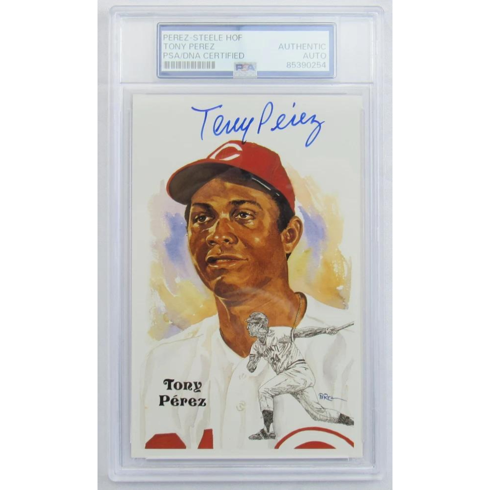Tony Perez Signed 2001 Perez-Steele Celebration Postcards #248 (PSA ...