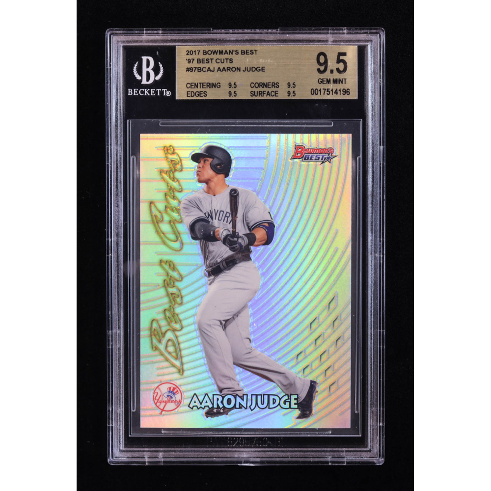 Aaron Judge 2017 Bowman's Best '97 Best Cuts #97BCAJ RC (BGS 9.5 ...