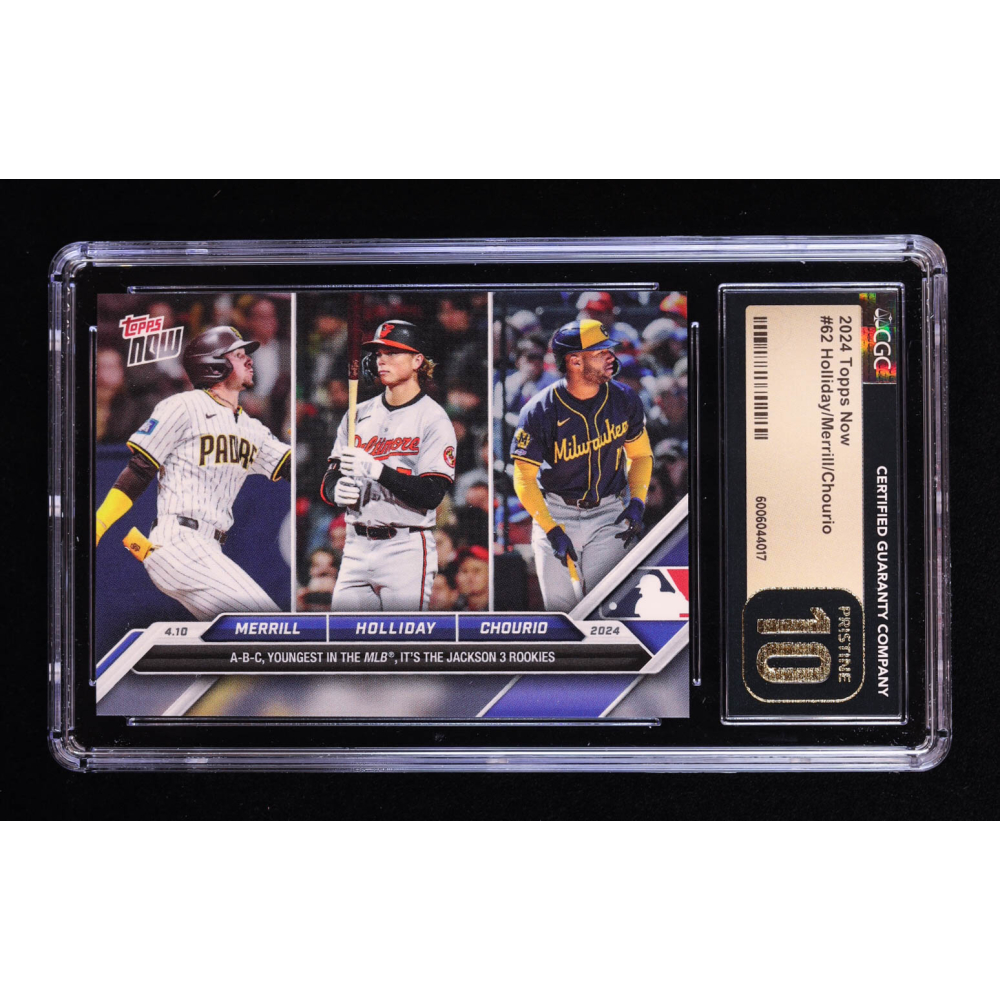 Jackson Merrill / Jackson Holliday / Jackson Chourio 2024 Topps Now #62 ...