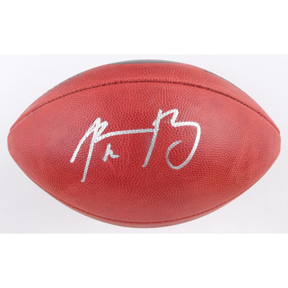 Aaron Rodgers Signed "The Duke" Packers Logo Official NFL Football ...