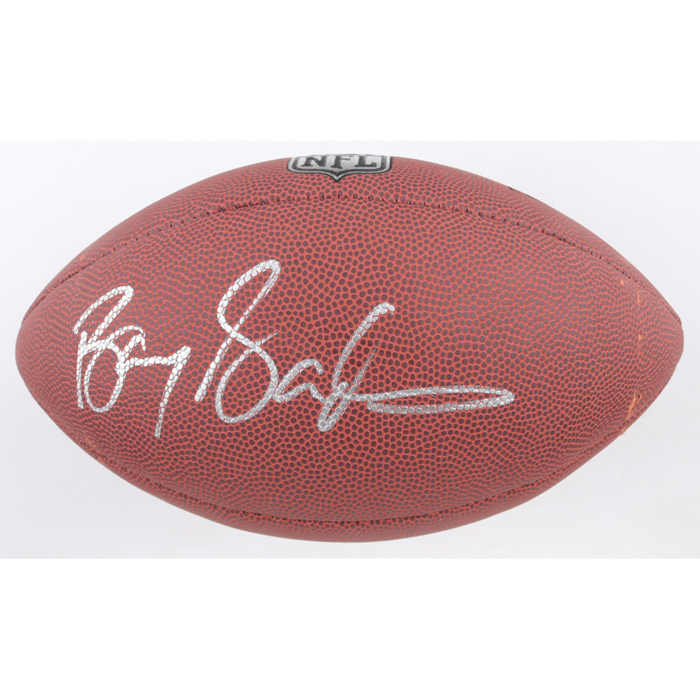 Barry Sanders Signed NFL Football (Schwartz) | Pristine Auction