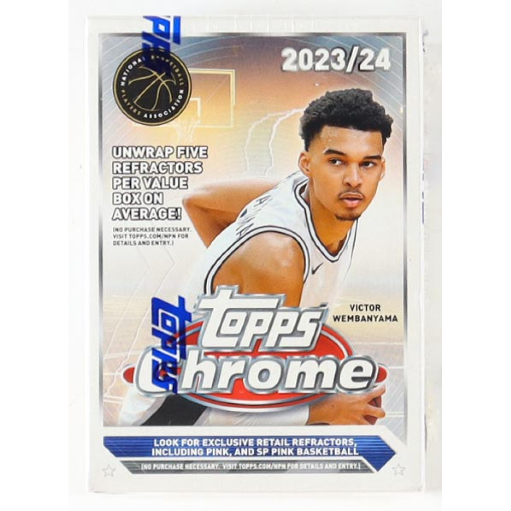 2023-24 Topps Chrome Basketball Blaster Box with (28) Cards | Pristine ...
