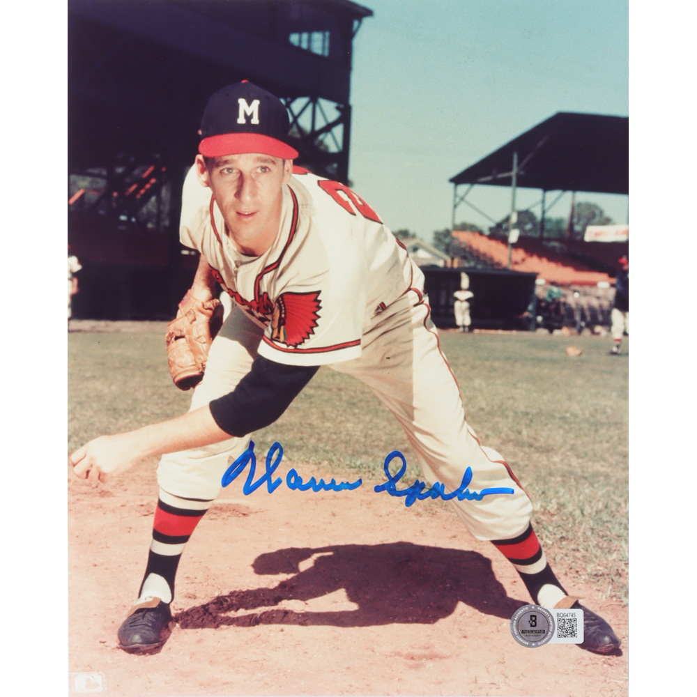 Warren Spahn Signed Braves 8x10 Photo (Beckett) | Pristine Auction
