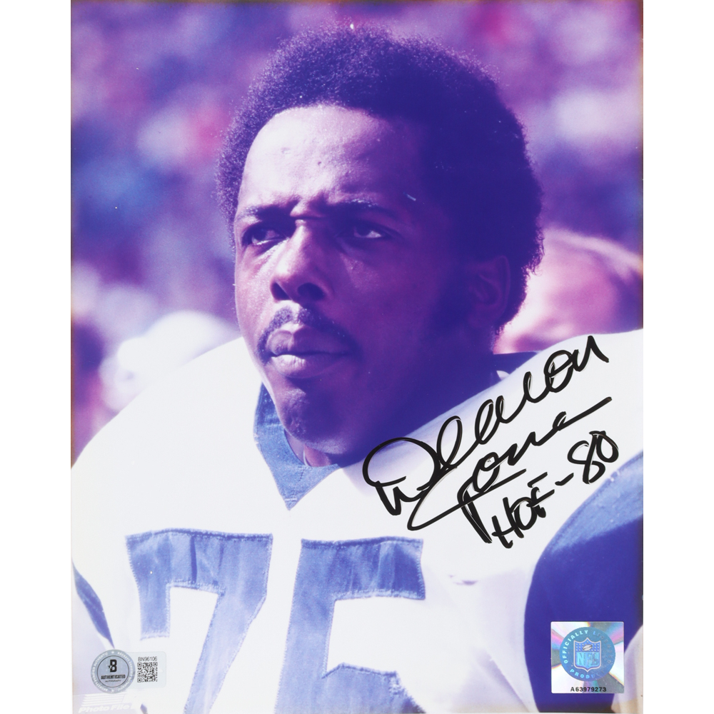 Deacon Jones Signed Rams 8x10 Photo Inscribed "HOF-80" (Beckett ...
