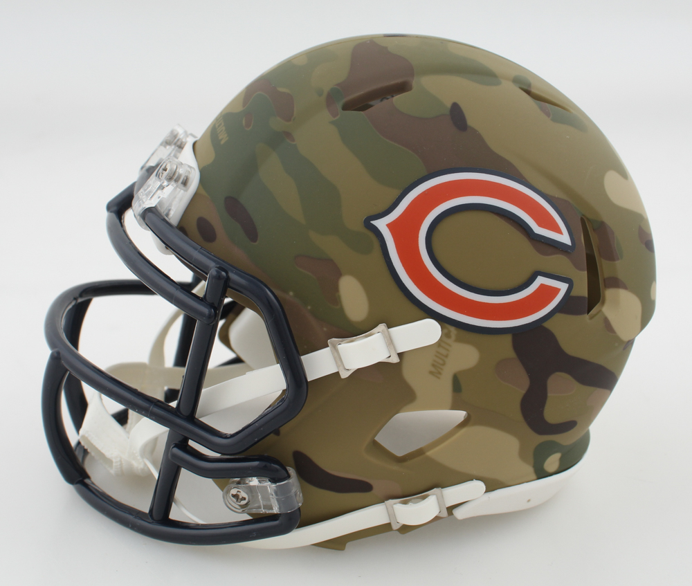 Mike Ditka Signed Bears Camo Alternate Speed Mini Helmet (Beckett ...