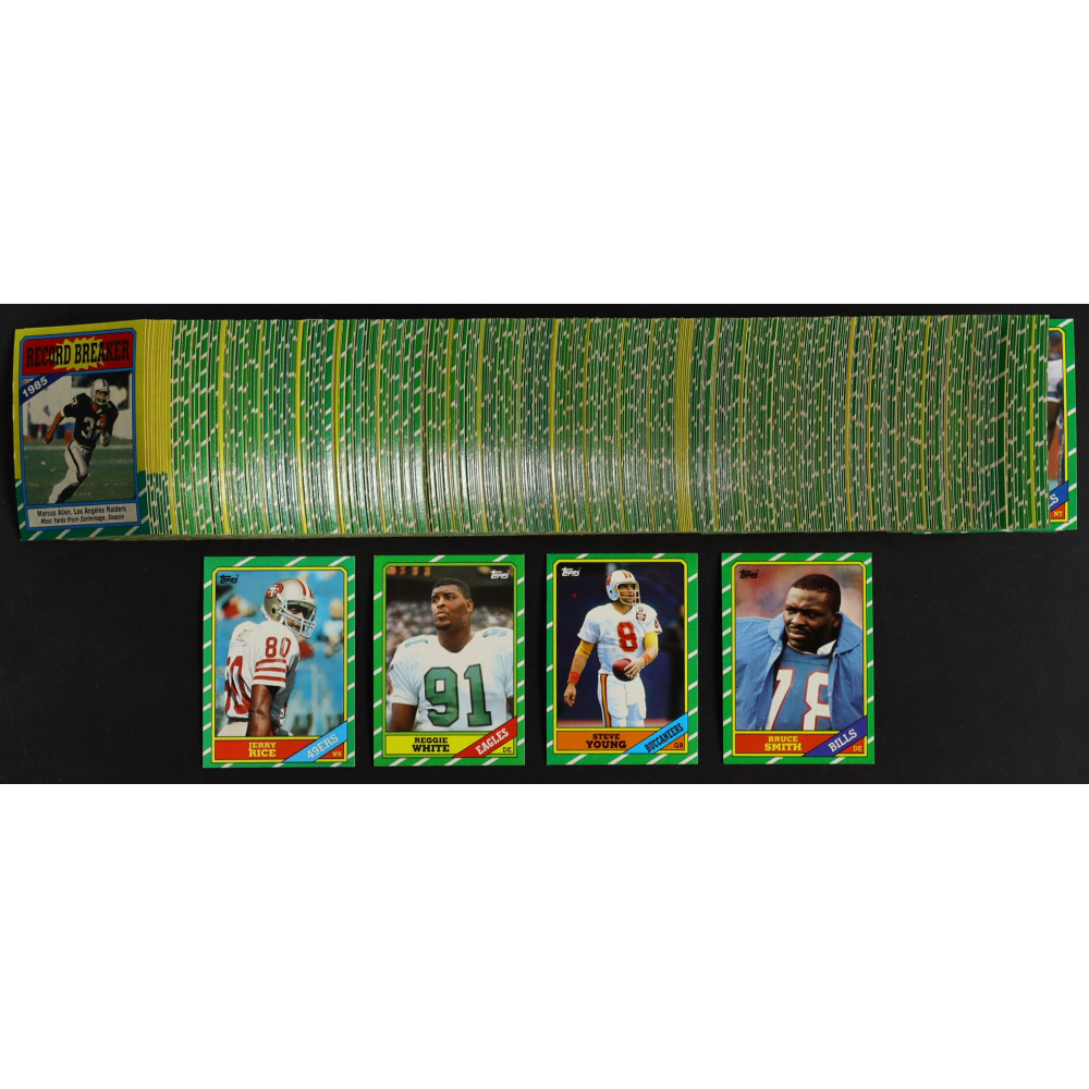 1986 Topps Football Complete Set of (396) Cards with Jerry Rice #161 RC ...