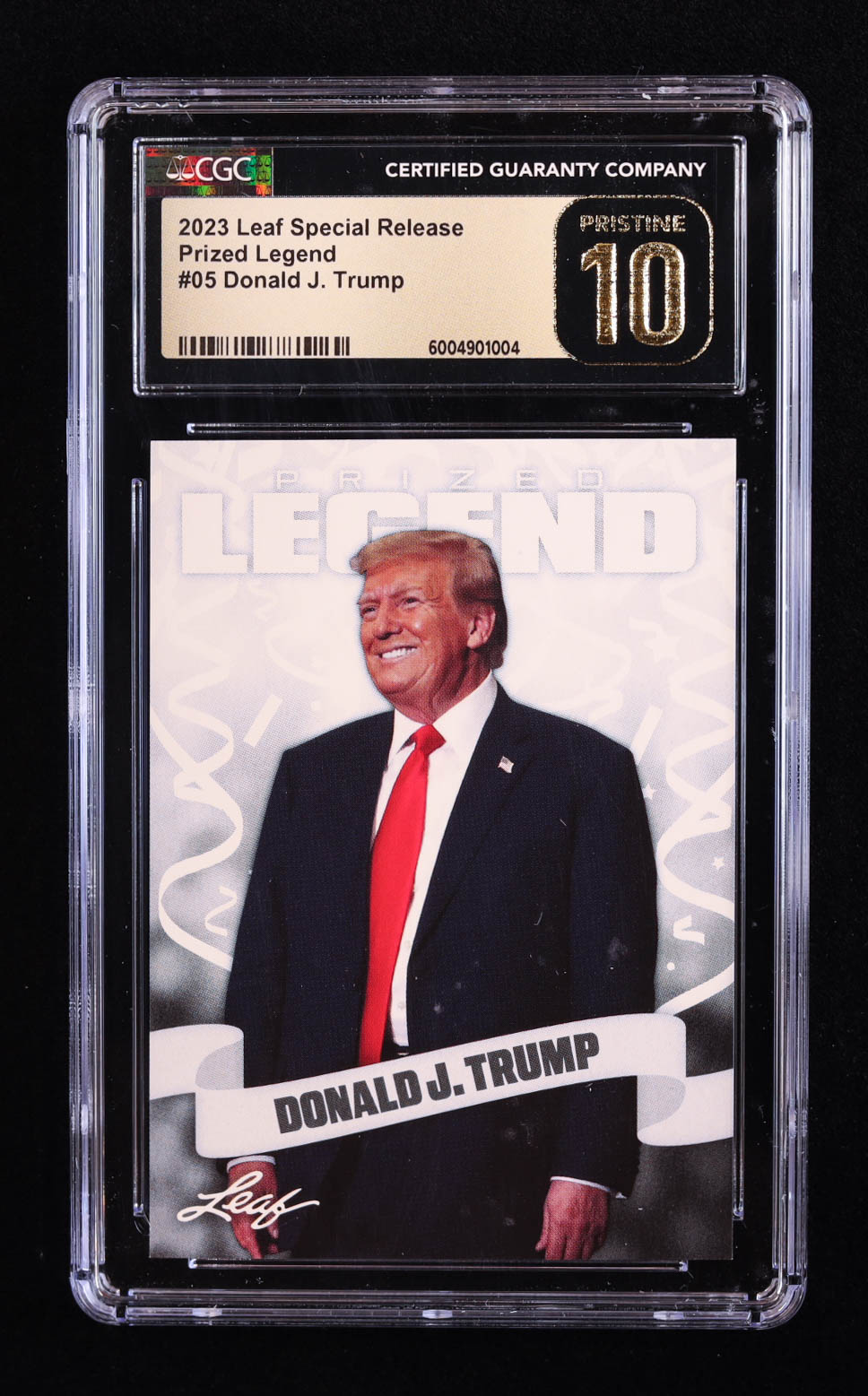 Donald J. Trump 2023 Leaf Special Release Prized Legend #05 (CGC 10 ...