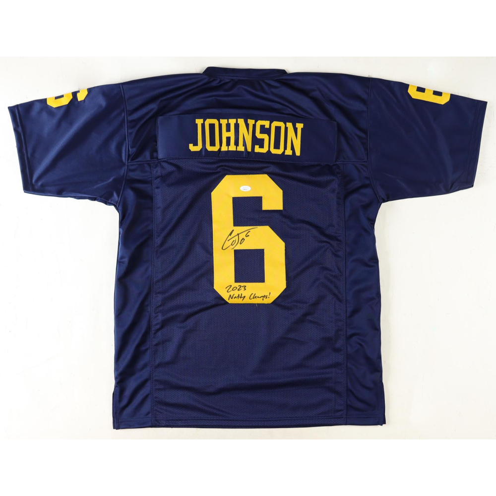 Cornelius Johnson Signed Jersey Inscribed "2023 Natty Champs!" (JSA ...