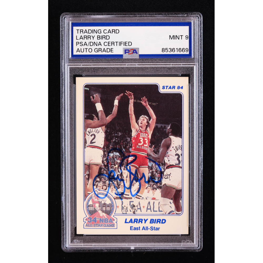 Larry Bird Signed 1984 Star All-Star Game #2 (PSA | Autograph Graded ...