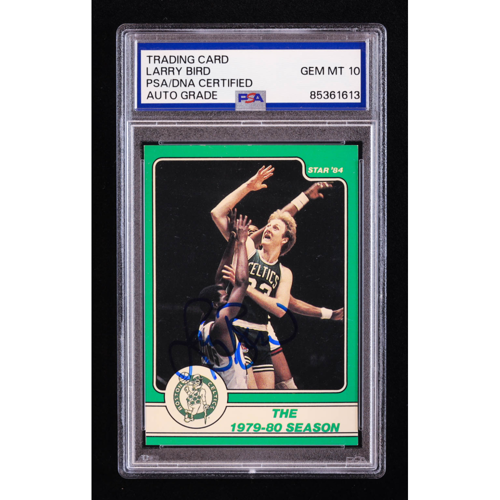 Larry Bird Signed 1984 Star Larry Bird #7 / The 1979-80 Season (PSA ...
