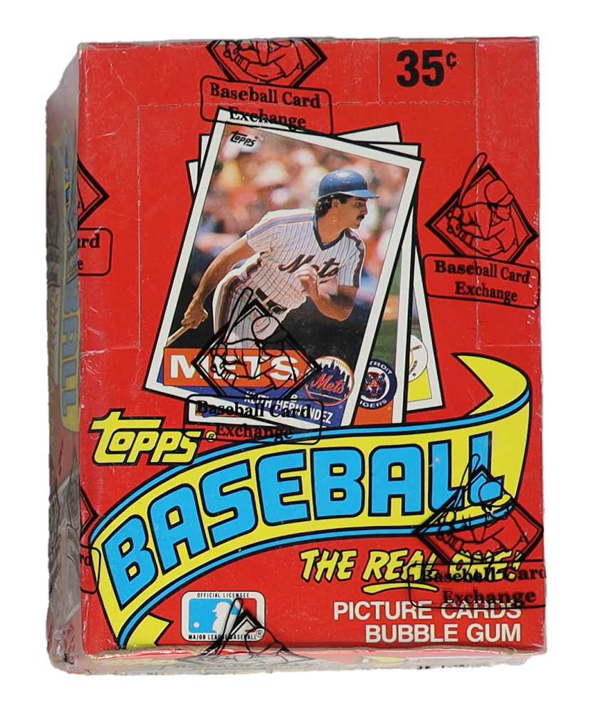 1985 Topps Baseball Wax Box with (36) Packs | Pristine Auction