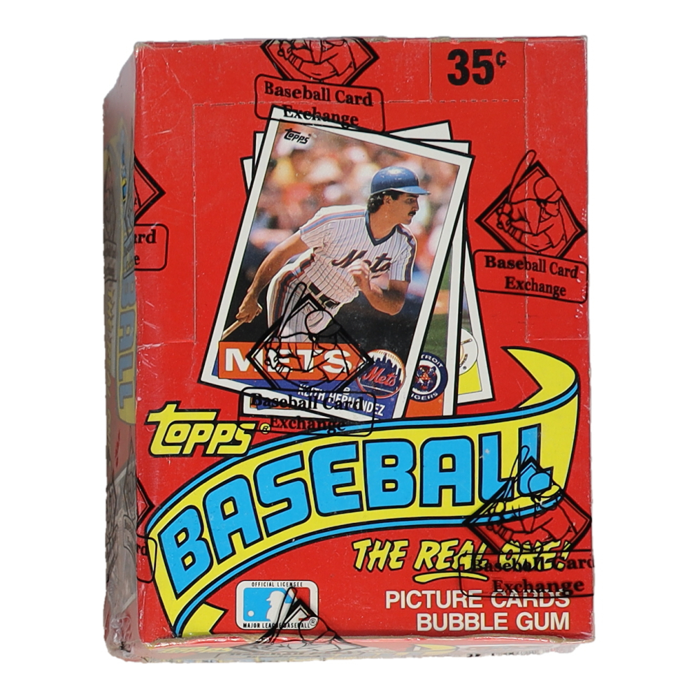 1985 Topps Baseball Wax Box with (36) Packs | Pristine Auction