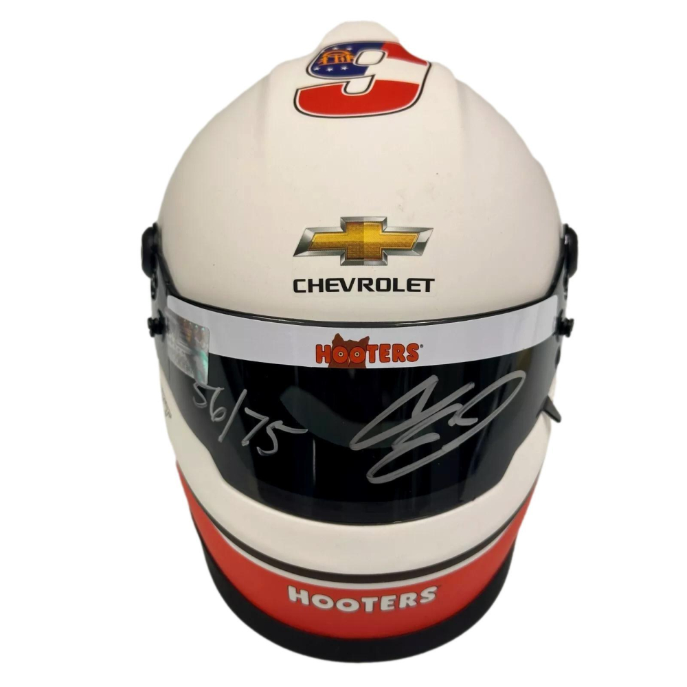 Chase Elliott Signed NASCAR Hooters Mini Helmet (Beckett) | Pristine ...