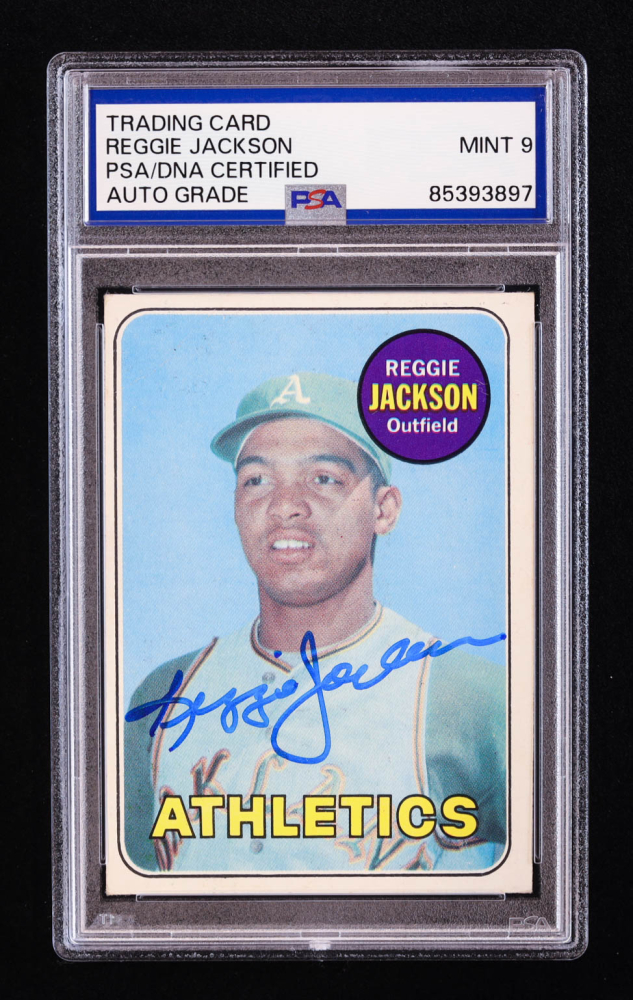 Reggie Jackson Signed 1969 Topps #260 RC (PSA | Autograph Graded PSA 9 ...