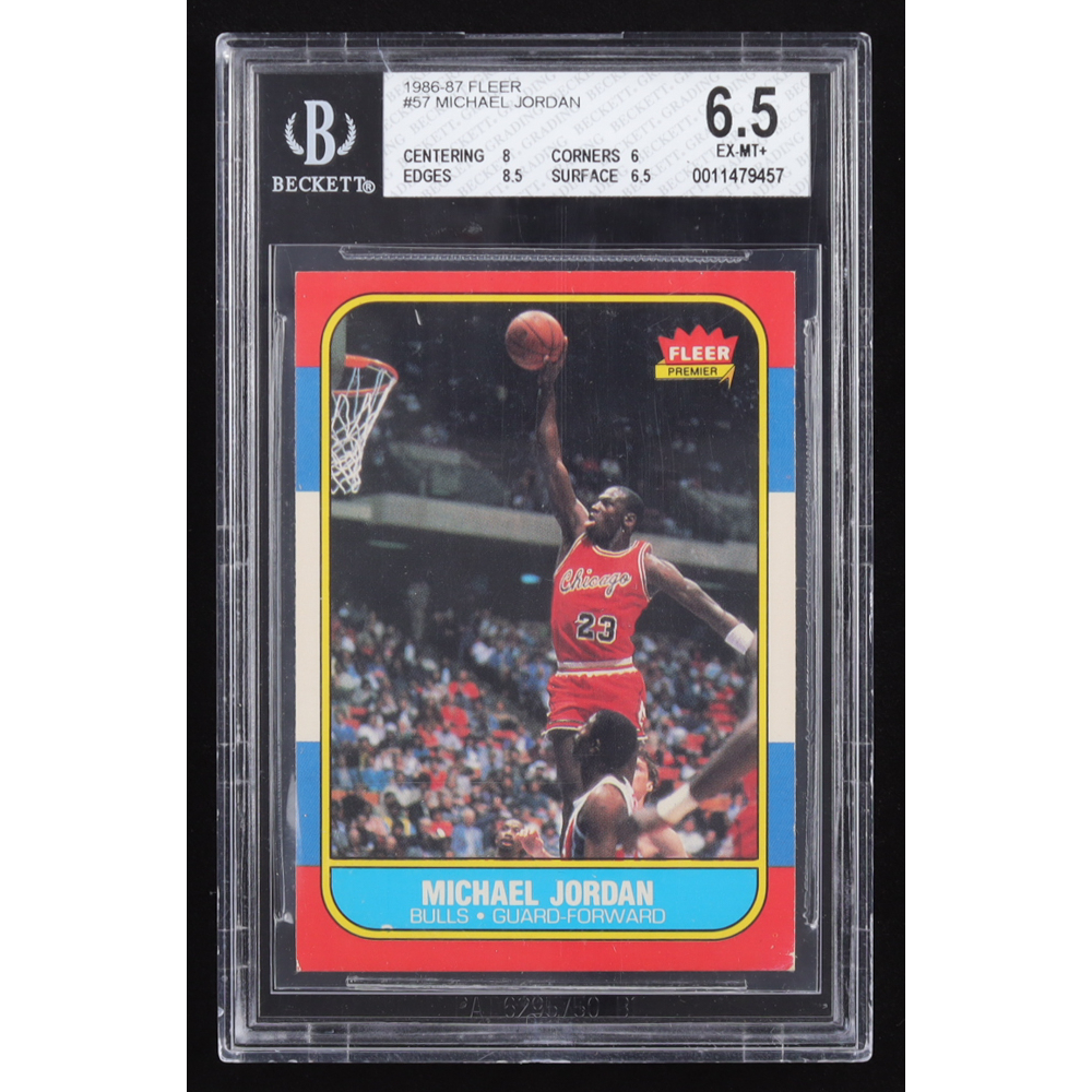 Michael Jordan 1986-87 Fleer #57 RC (BGS 6.5) | Pristine Auction