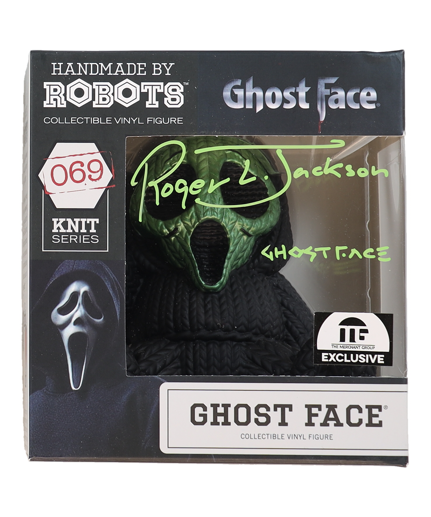 Roger L. Jackson Signed #69 Ghost Face Knit Series Handmade By Robots ...