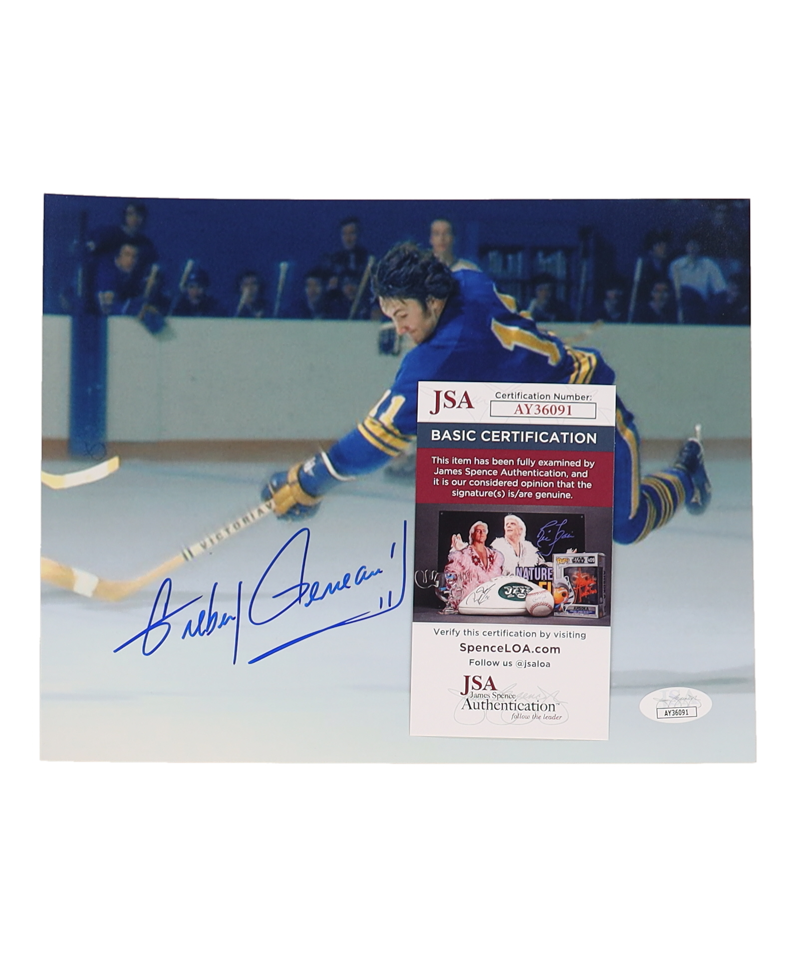 Gilbert Perreault Signed Sabres 8x10 Photo (JSA) | Pristine Auction