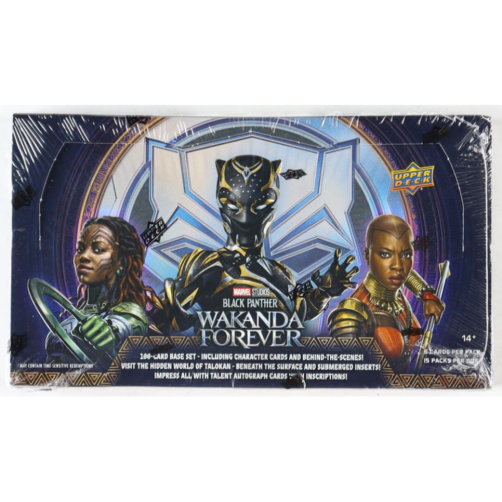 2024 Upper Deck Marvel Studios Black Panther Hobby Box With (15) Packs ...