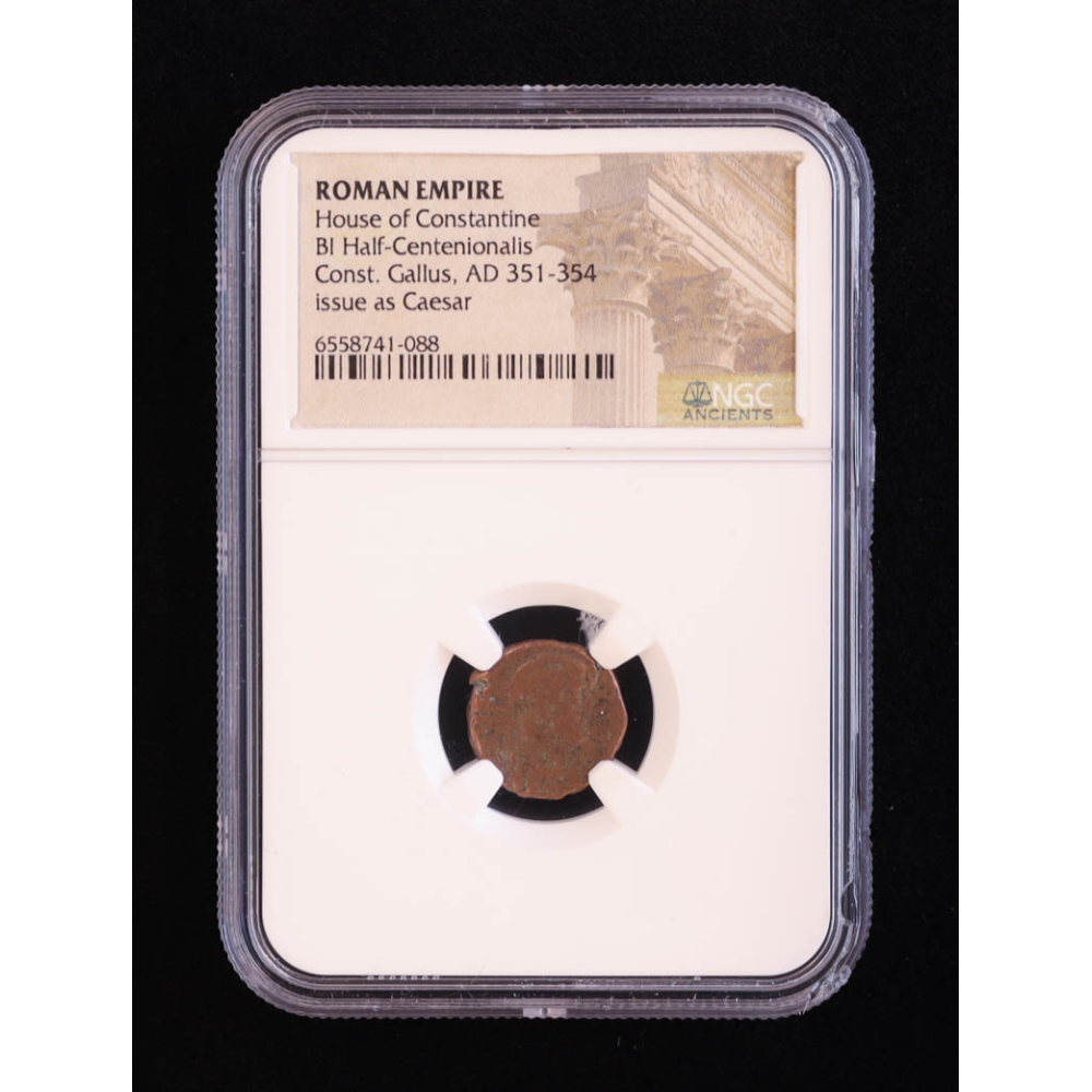 Roman Empire, House of Constantine - Const. Gallus, AD 351-354, BI Half ...