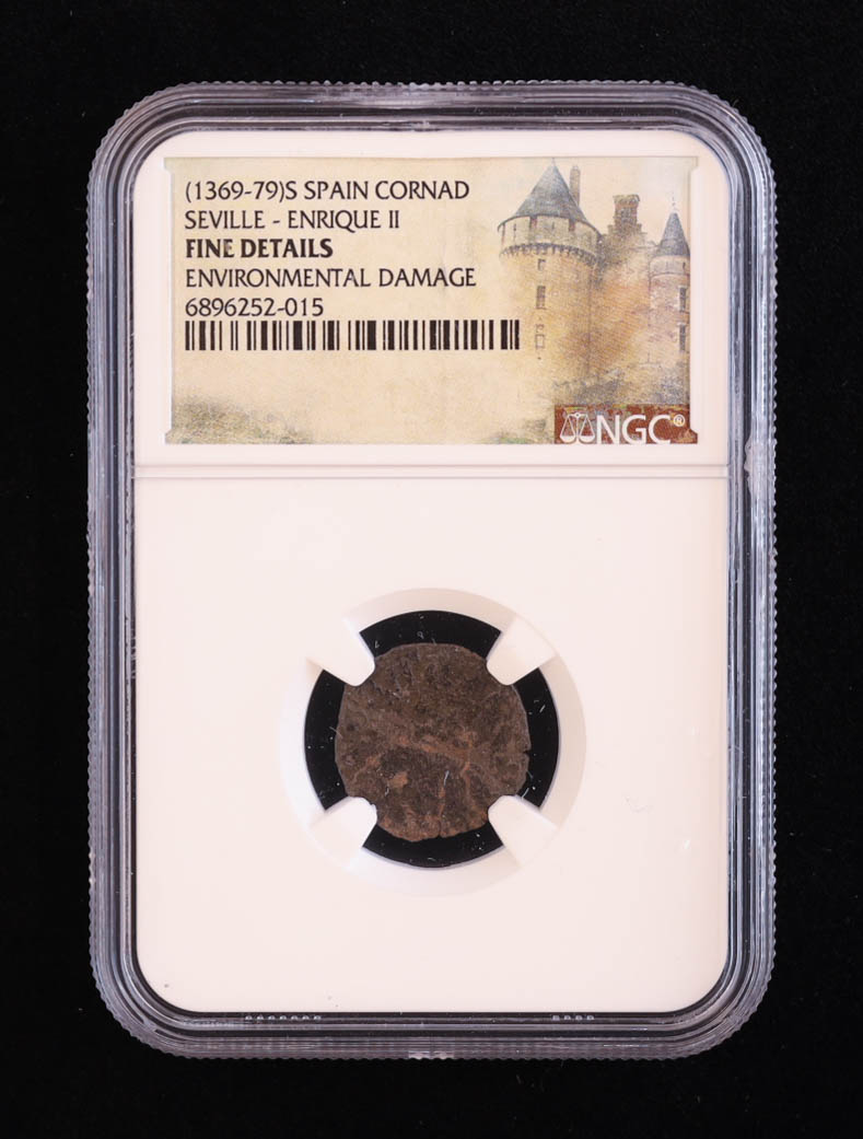 (1369-79) Spain Silver Real - Enrique II (Henry II) of Castile, First ...