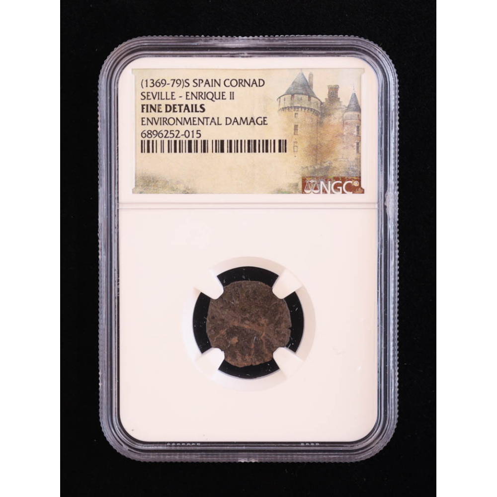 (1369-79) Spain Silver Real - Enrique II (Henry II) of Castile, First ...