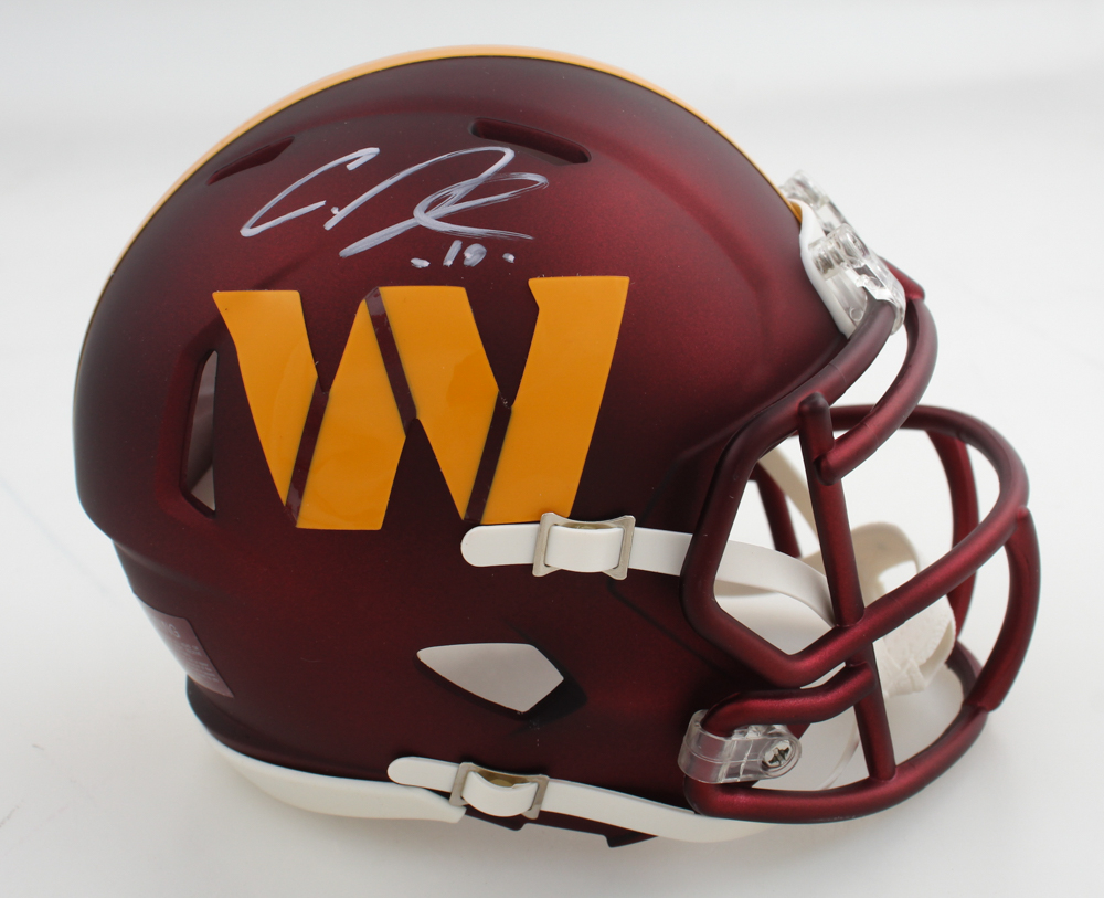 Curtis Samuel Signed Commanders Speed Mini Helmet (Beckett) | Pristine ...