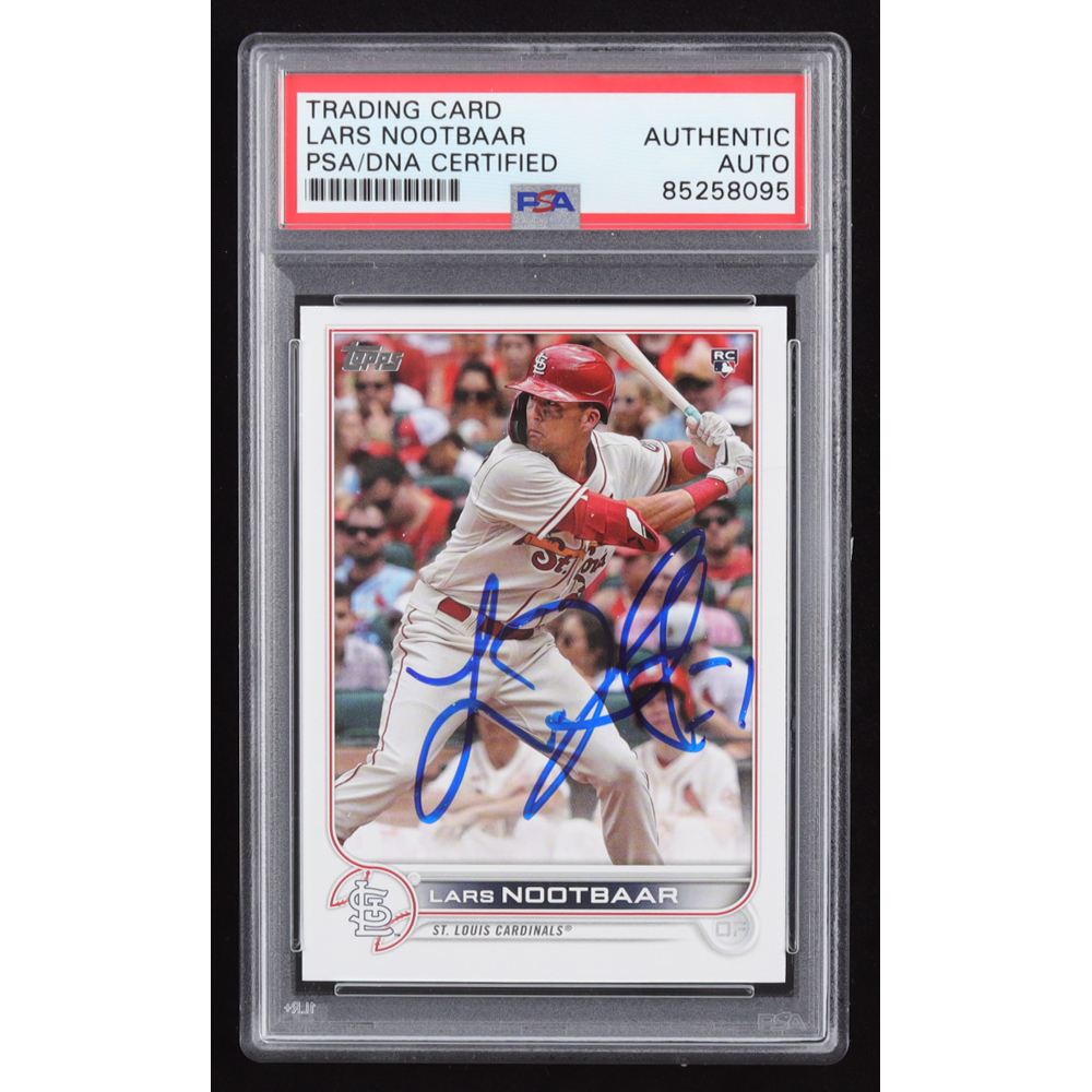 Lars Nootbaar Signed 2022 Topps #58 RC (PSA) | Pristine Auction