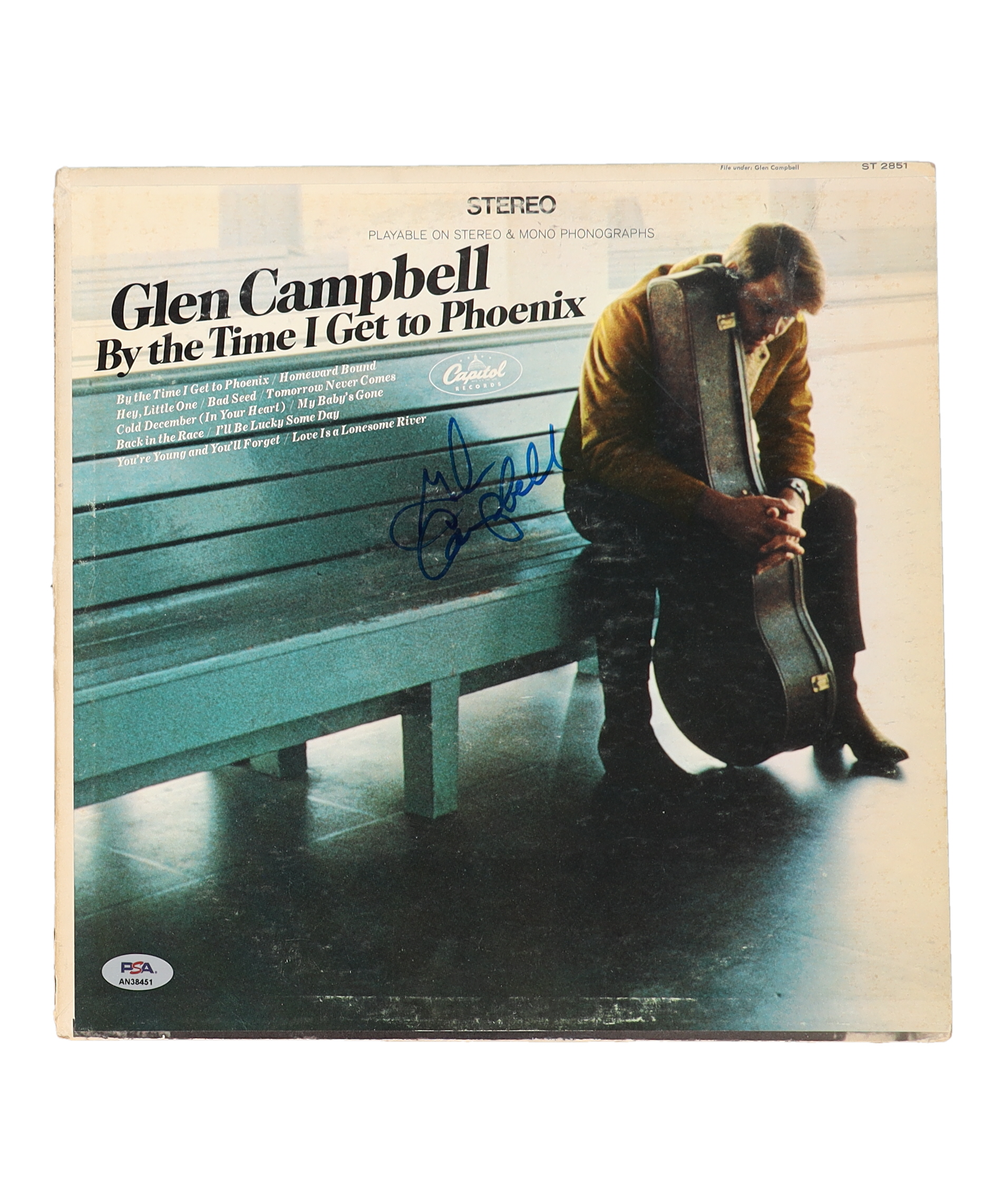 Glen Campbell Signed "By The Time I Get To Phoenix" Vinyl Record Album ...