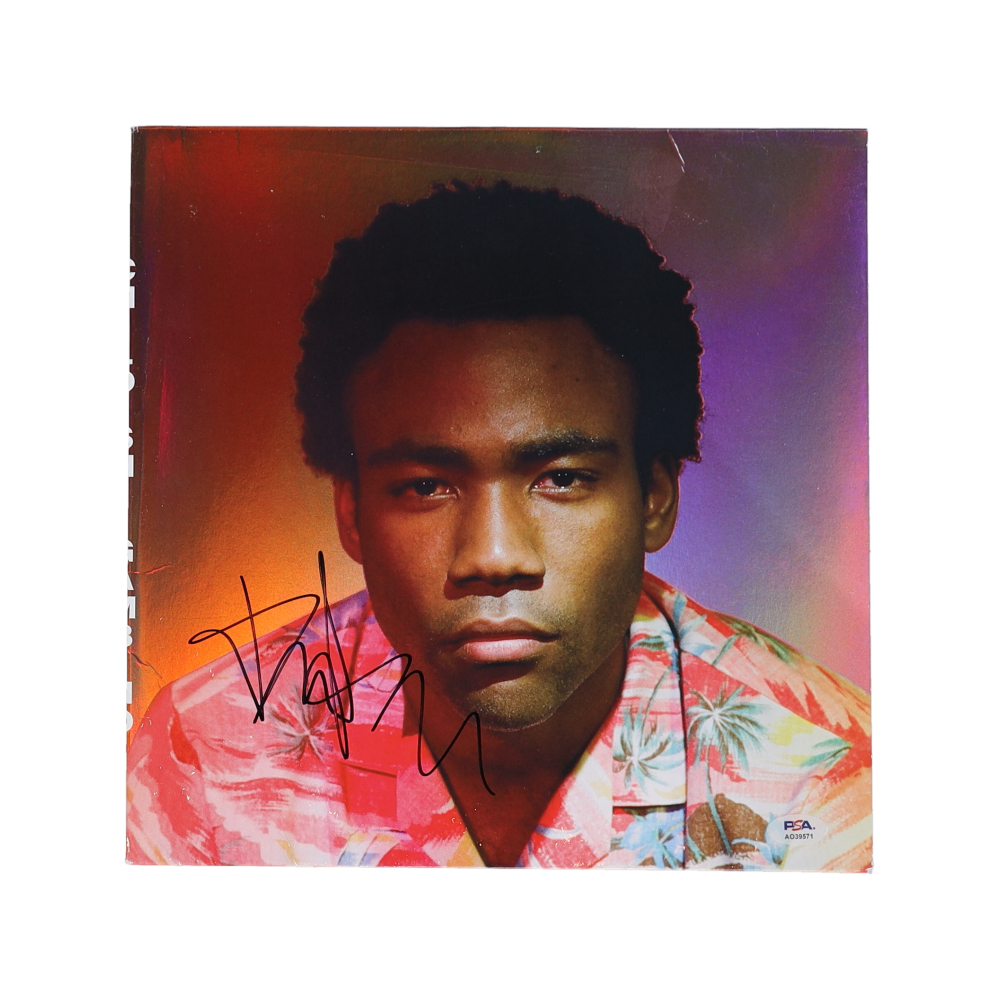 Donald Glover Signed "Because the Internet" Vinyl Record Album Sleeve ...