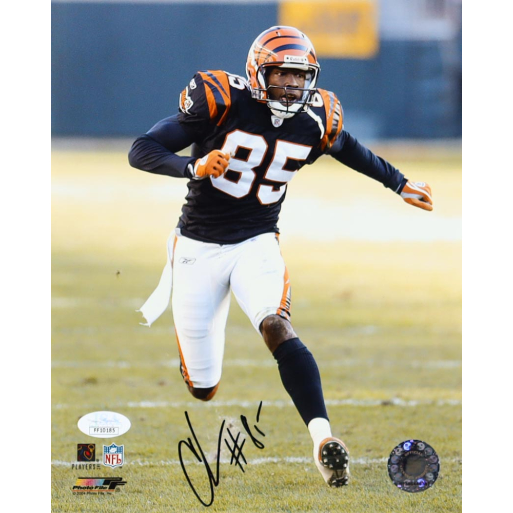 Chad Ochocinco Johnson Signed Bengals 8x10 Photo (JSA) | Pristine Auction