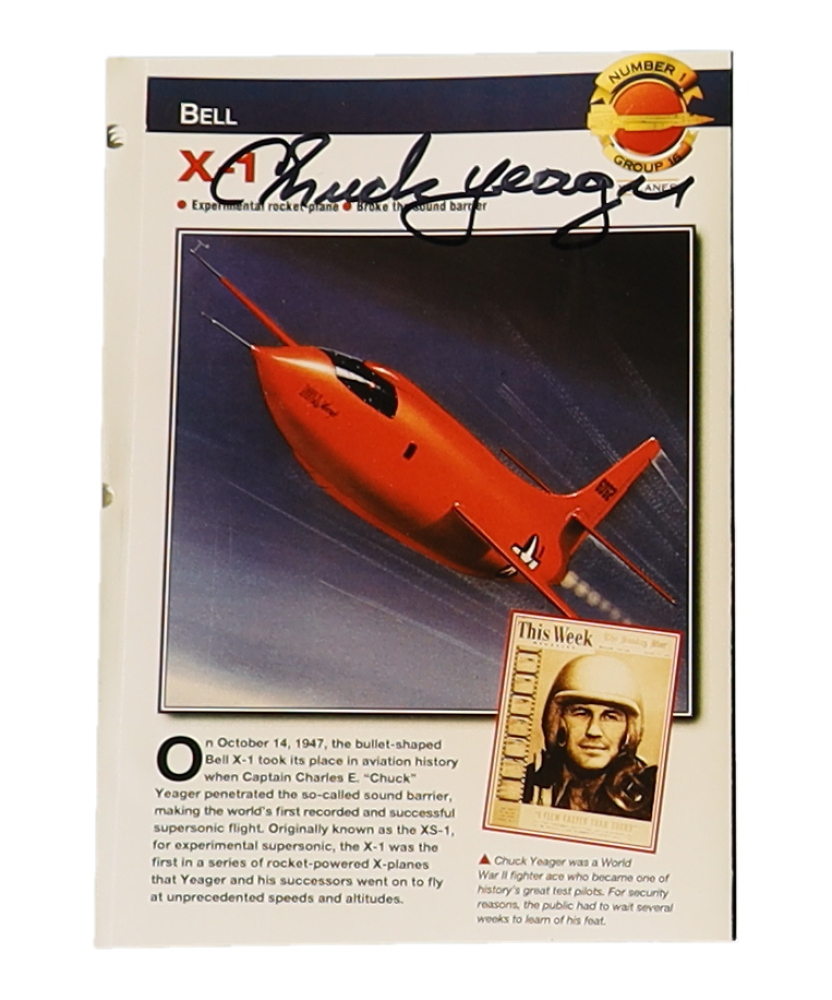 Chuck Yeager Signed 5x7 Cut (JSA) | Pristine Auction