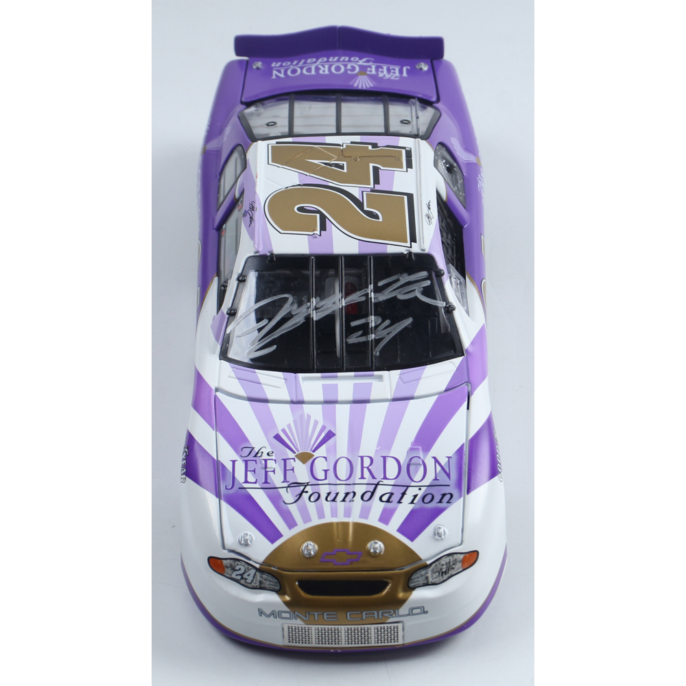 Jeff Gordon Signed #24 The Jeff Gordon Foundation Car Monte Carlo 1:24 ...