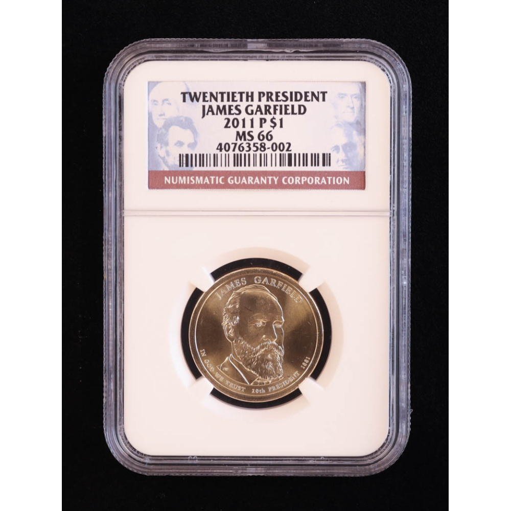 2011-P U.S. Presidential $1 Coin - James Garfield 20th President (NGC ...