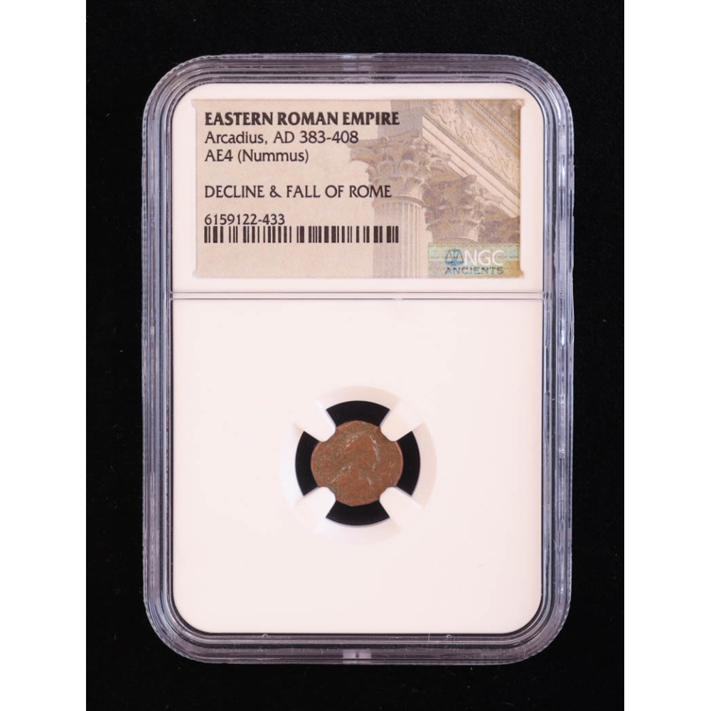 Eastern Roman Empire - Arcadius, AD 383-408, AE4 (Nummus) - Decline ...
