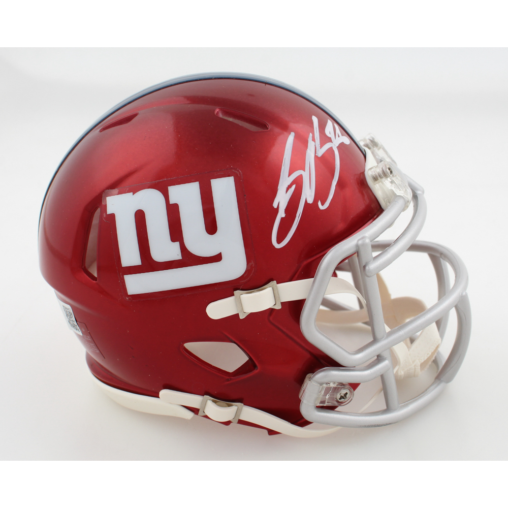 Saquon Barkley Signed Giants Flash Speed Mini Helmet (Beckett ...