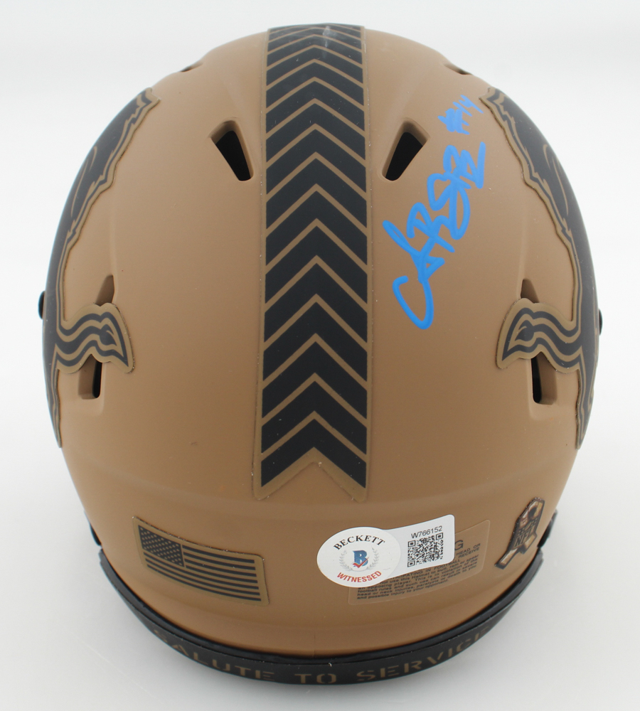 Amon-Ra St Brown Signed Lions Salute to Service Alternate Speed Mini ...