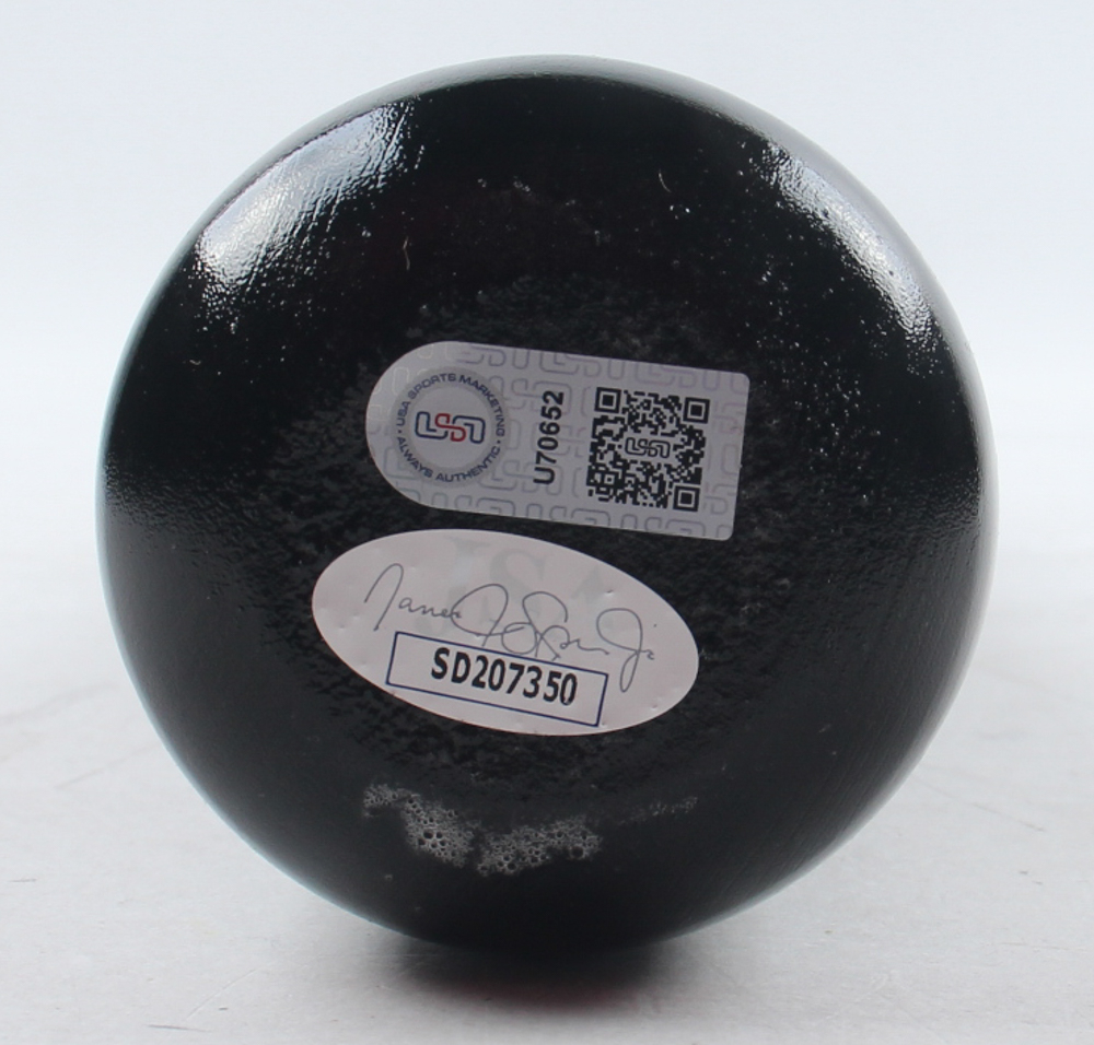 Jackson Chourio Signed Rawlings Pro Baseball Bat (JSA & USA SM ...