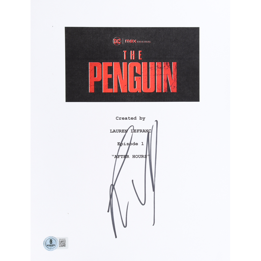 Colin Farrell Signed "The Penguin" 8.5x11 Script Cover (Beckett ...