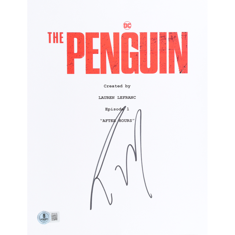 Colin Farrell Signed "The Penguin" 8.5x11 Script Cover (Beckett ...